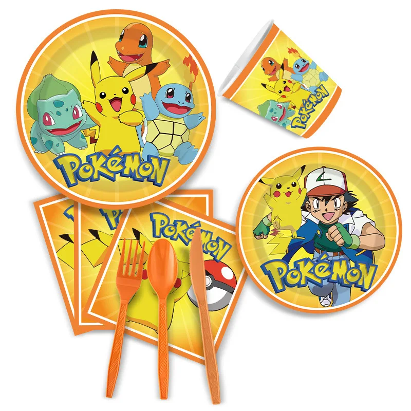 Pikachu Verjaardagshoed Pokemon® Partyset Voor 16 Personen Bestellen