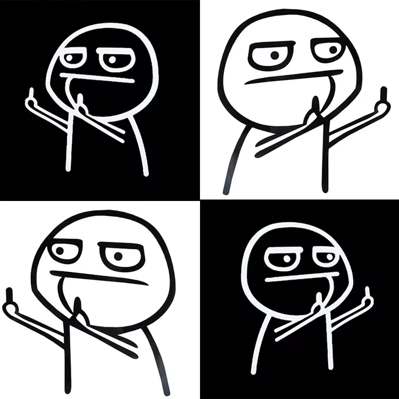 Stick Figure Middle Finger Meme: A Unique and Funny Way to Customize ...