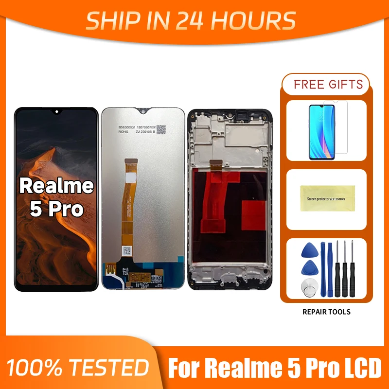 100-Original-6-3-For-Oppo-Realme-5-Pro-LCD-Display-Touch-Screen-With ...