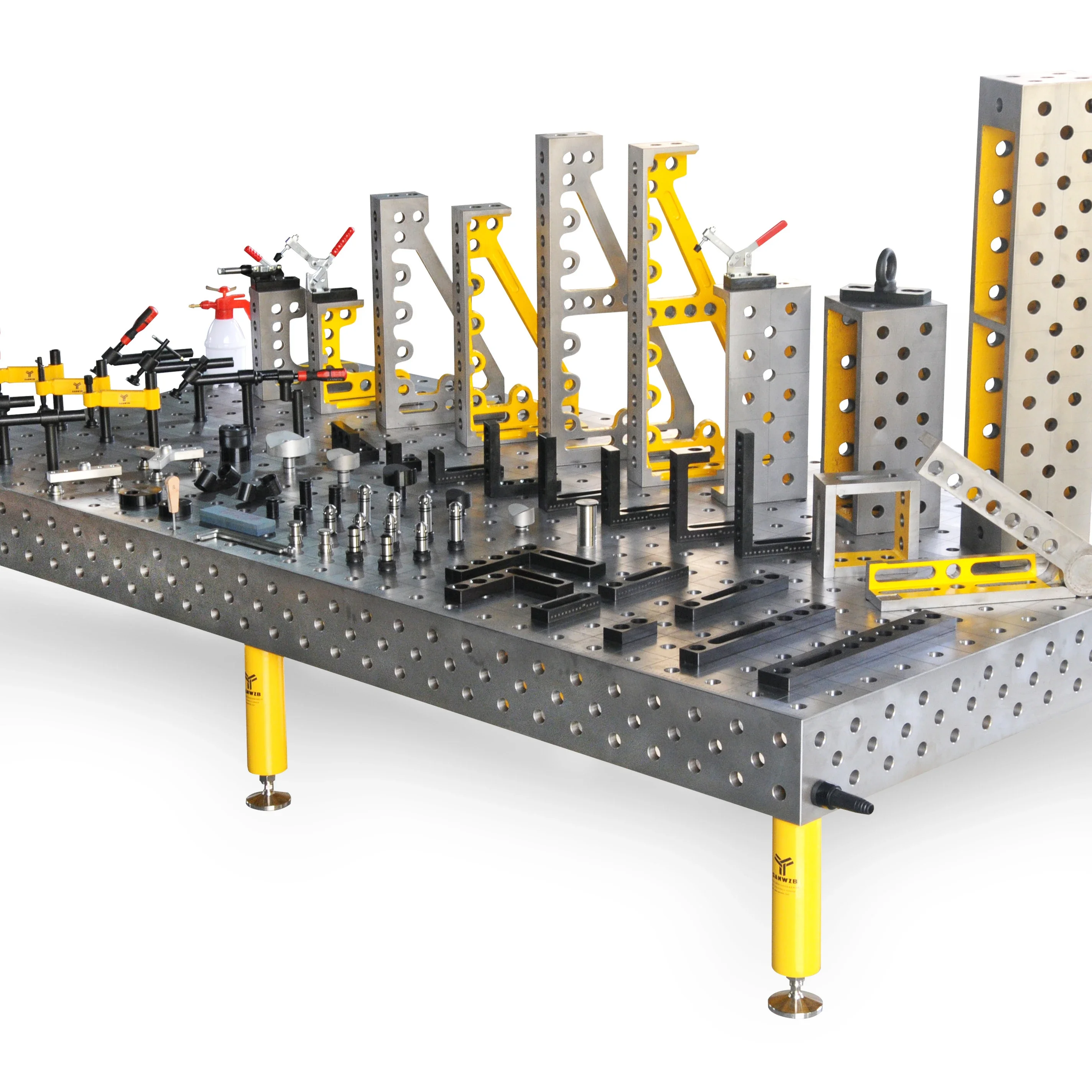 KOZA-Cast-Iron-3D-Hexagonal-Steel-Welding-Fixture-Jig-Table-Clamps ...