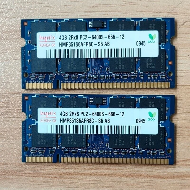 DDR2 RAM 노트북 메모리, DDR2 4GB, 2RX8 PC2 6400s 666 12, SODIMM 1.8V, 800MHz ...