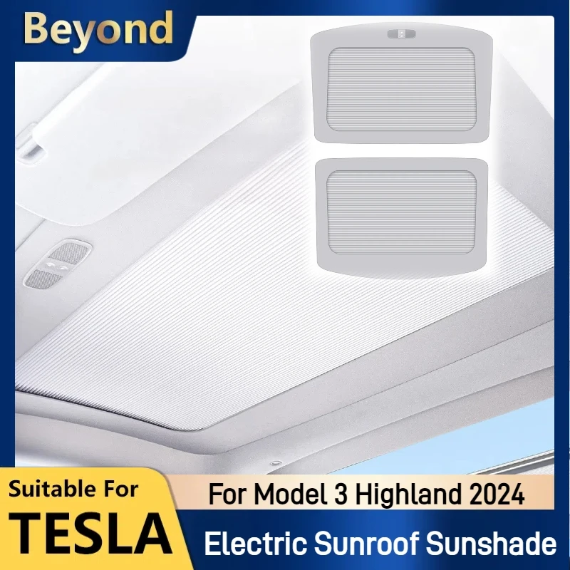 Electric-Sunroof-Sunshade-For-Tesla-Model-3-Highland-2024-Retractable ...