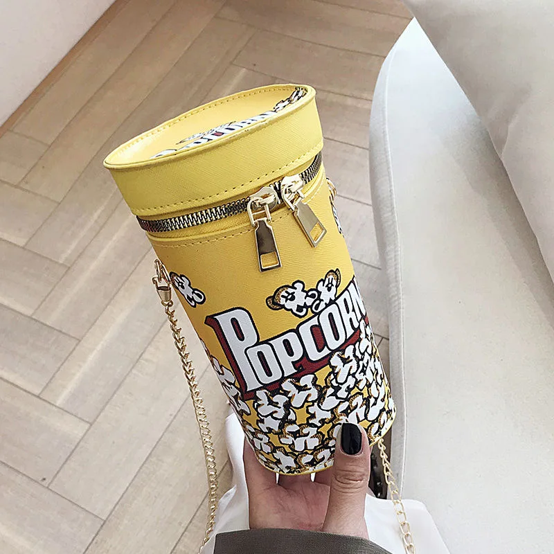 Women-s-New-Personalized-Creative-Bag-Popcorn-Chain-Bucket-Bag-Outdoor ...