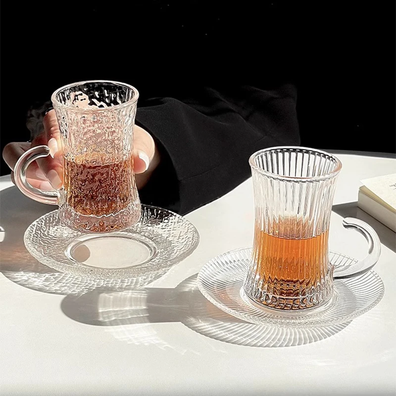 Turkish Coffee Cup And Saucer Set European Style Wine Glasses Cups ...