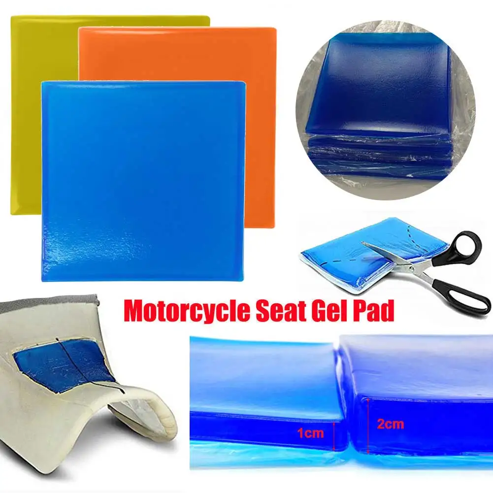 Cooling-Motorcycle-Seat-Gel-Pad-Shock-Absorption-Mat-Cushion-Motorbike ...