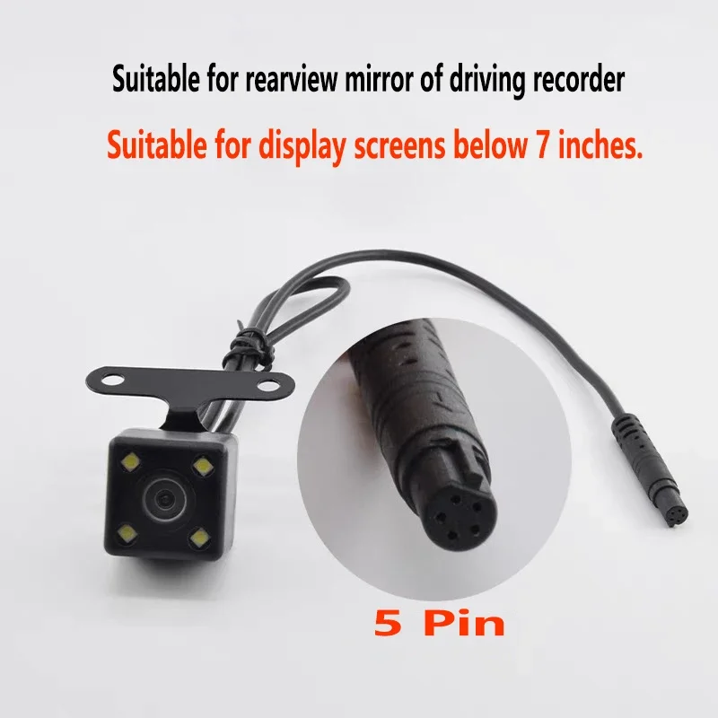 5-Pin-HD-Car-Rear-View-Camera-Reverse-4LED-Night-Vision-Video-Camera ...