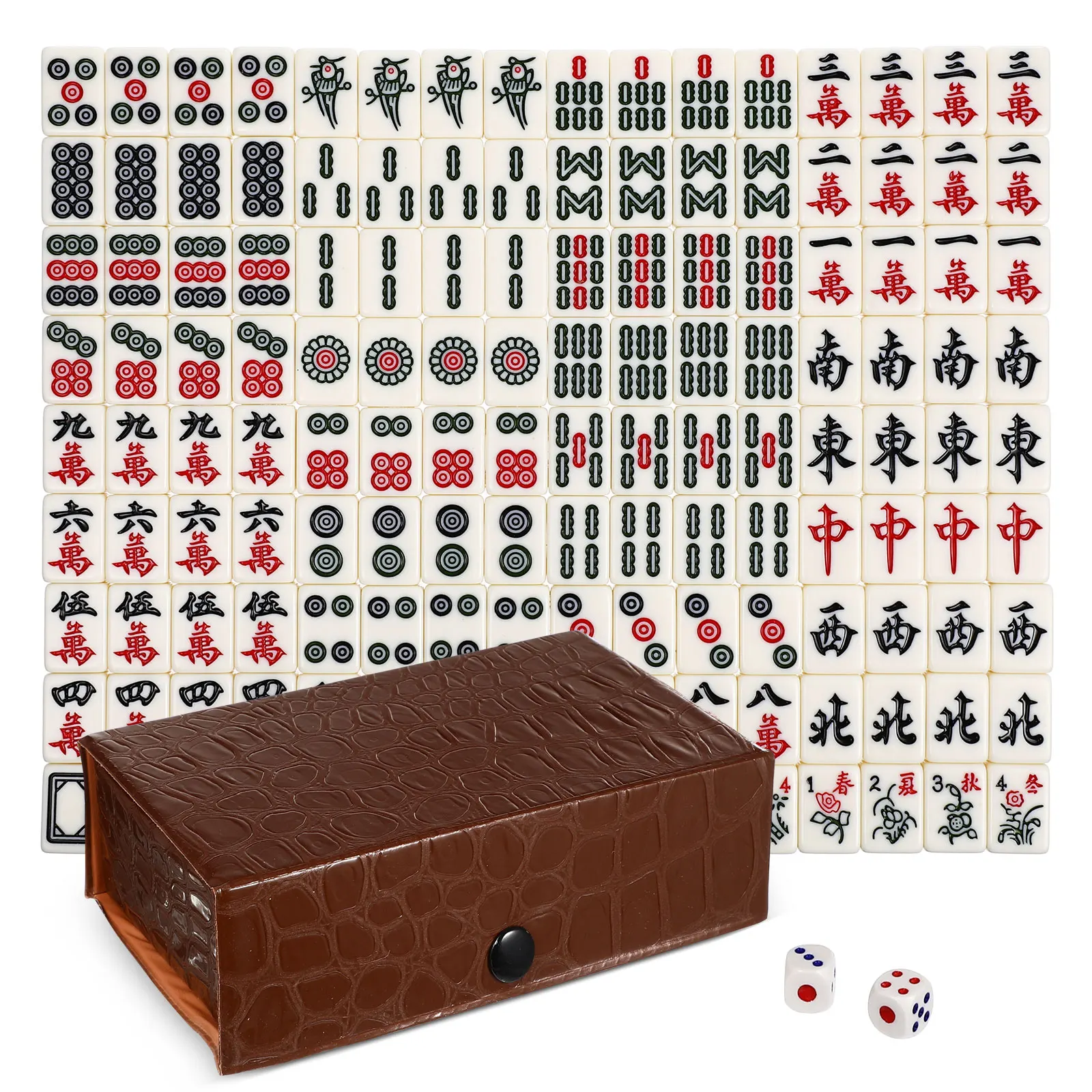 Mini-Mahjong-Game-Set-Portable-Mahjong-Game-Traditional-Chinese-Mahjong ...
