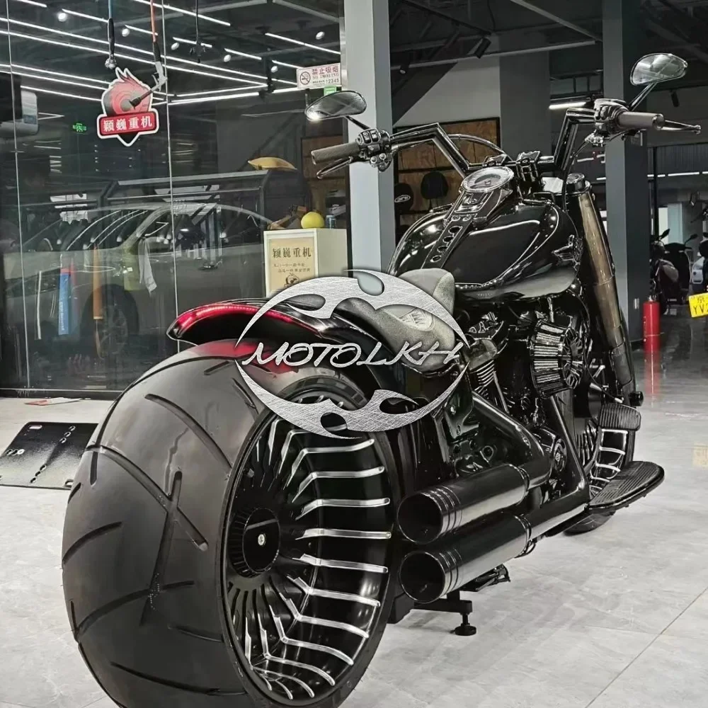 Motorcycle-1-1-2-Custom-Handlebars-For-harley-Softail-Fat-Boy-Breakout ...