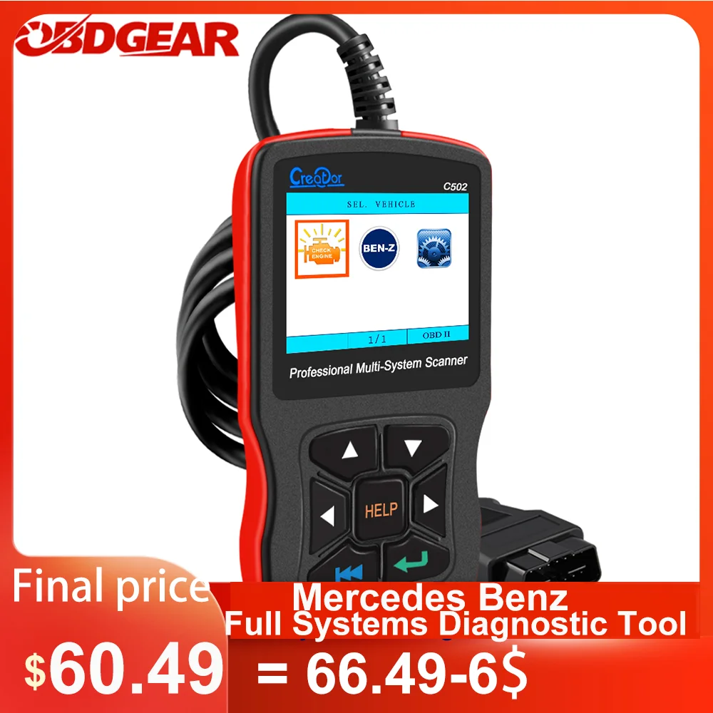 Herramienta de diagnóstico automotriz Creator C502, autoescáner ...