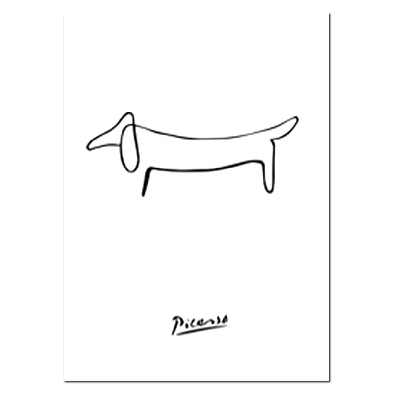 Picasso Animal Line Drawings