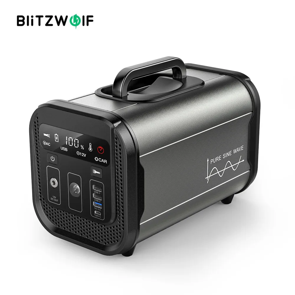 BlitzWolf-12-8V-320Wh-Solar-Generator-100000mAh-Portable-Power-Station ...