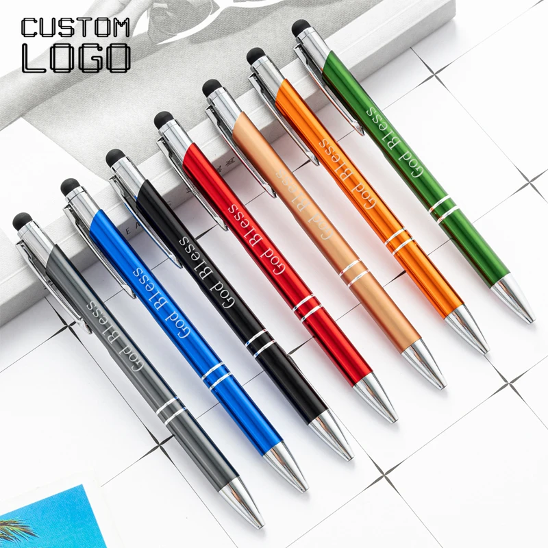 Personalized Custom Logo Metal Multicolor Ball Point Pen Business ...