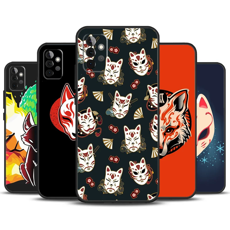 Japanese-Kitsune-Fox-Mask-Case-For-Samsung-Galaxy-A54-A34-A24-A14-A51 ...