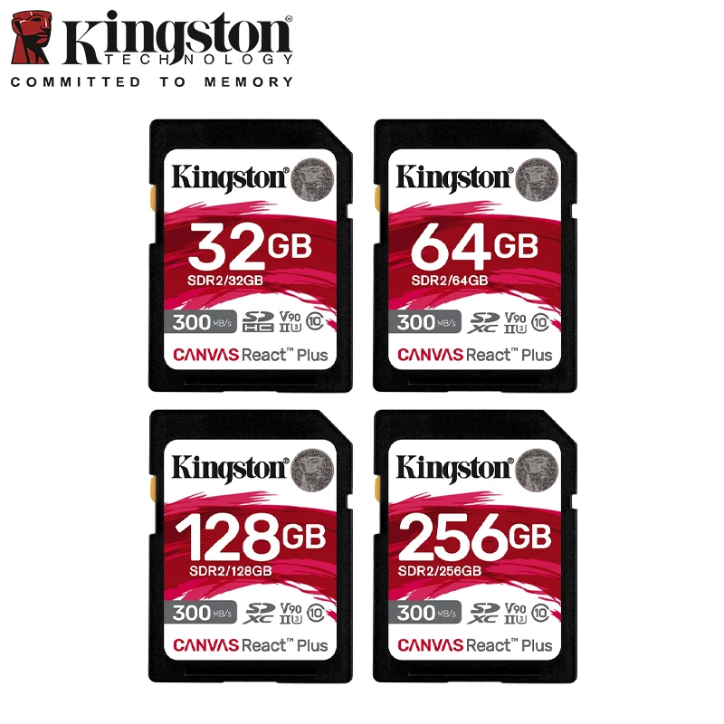 Kingston-React-Plus-HIgh-Speed-SD-Card-U3-V90-8K-Memory-Card-for-Camera ...