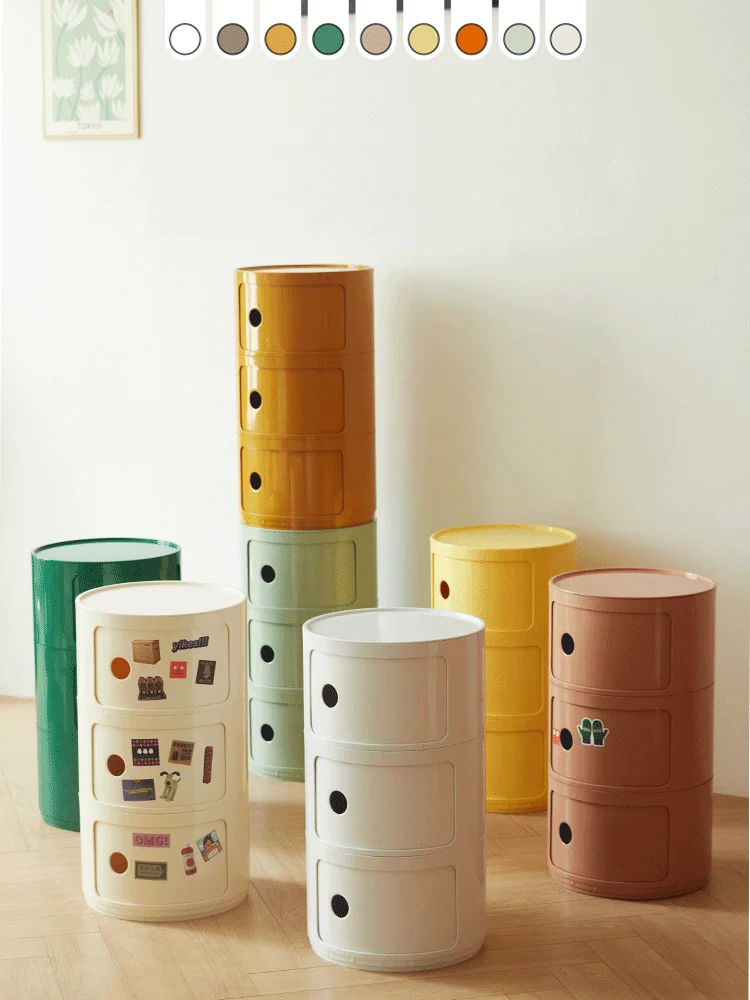 Round-bedside-table-nordic-plastic-Bedside-cabinet-for-bedroom-small ...