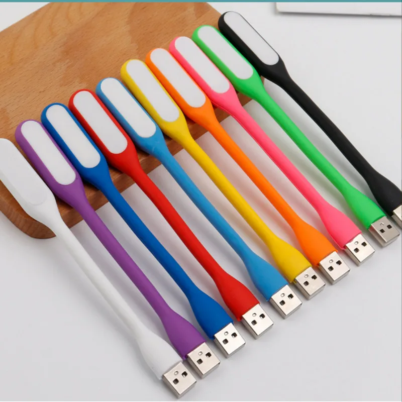 5Pcs 10 Colors Mini Portable USB LED Light 5V 1.2W Super Bright Book ...