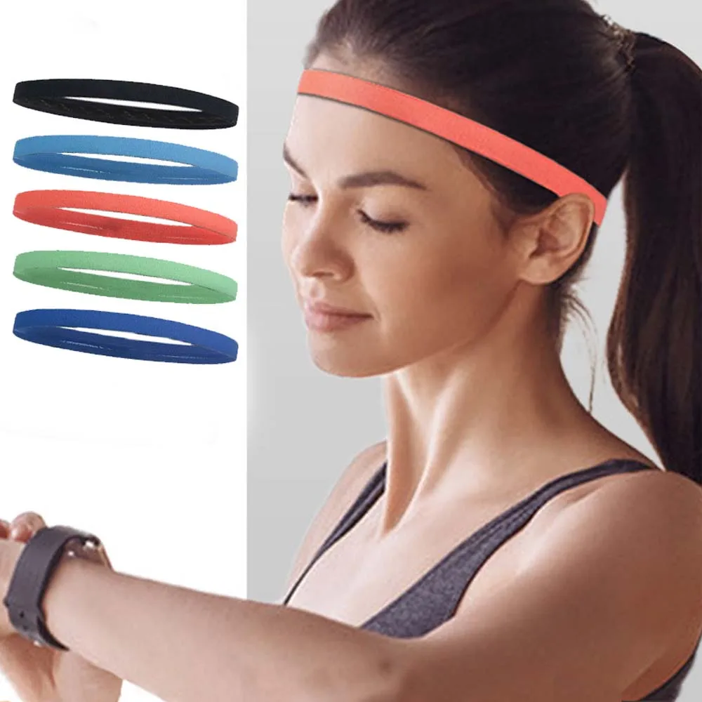 Candy-Farbe-Sport-Stirnband-Frauen-M-nner-Anti-slip-Yoga-Fitness-Schwei ...