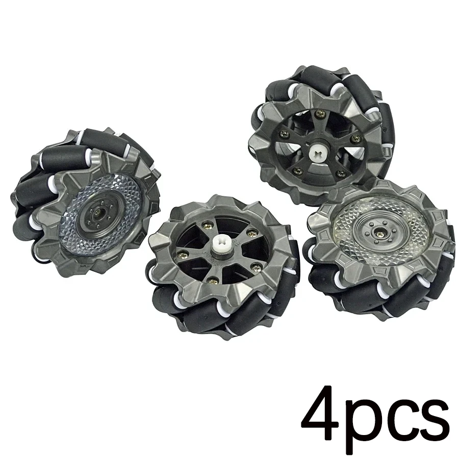 4Pcs-Technical-Mecanum-Wheels-Universal-Tires-Omnidirectional-Wheel ...