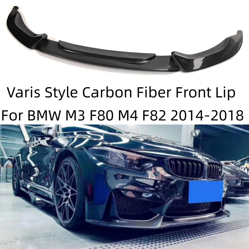Car-Carbon-Front-Bumper-Spoiler-Lip-Lower-Body-Kit-Splitter-Varis-Style ...