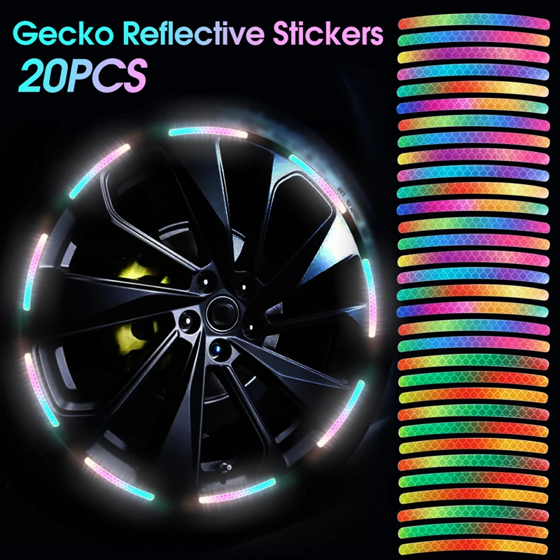 Laser-Wheel-Hub-Reflective-Sticker-Car-Motorcycle-Bike-Warning ...