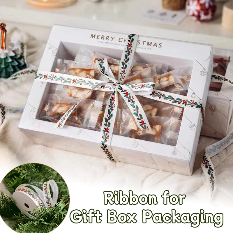 1-5Cm-X-10Yard-Christmas-Flowers-Tape-Single-Sided-Tape-for-Box ...