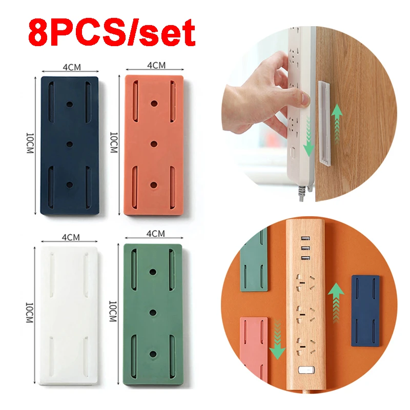 Plug Wire Holder Storage Rack | Power Strip Holder Fixator | Rack Wall ...