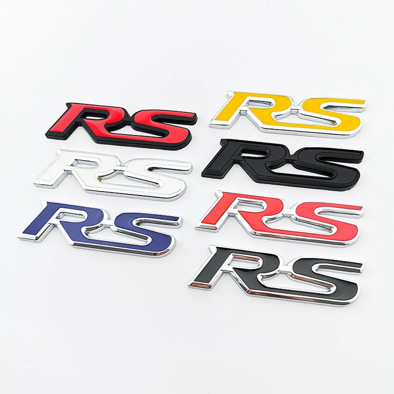 3D-Metal-RS-Logo-Letters-Car-Front-Grill-Trunk-Emblem-Badge-Sport-RS ...