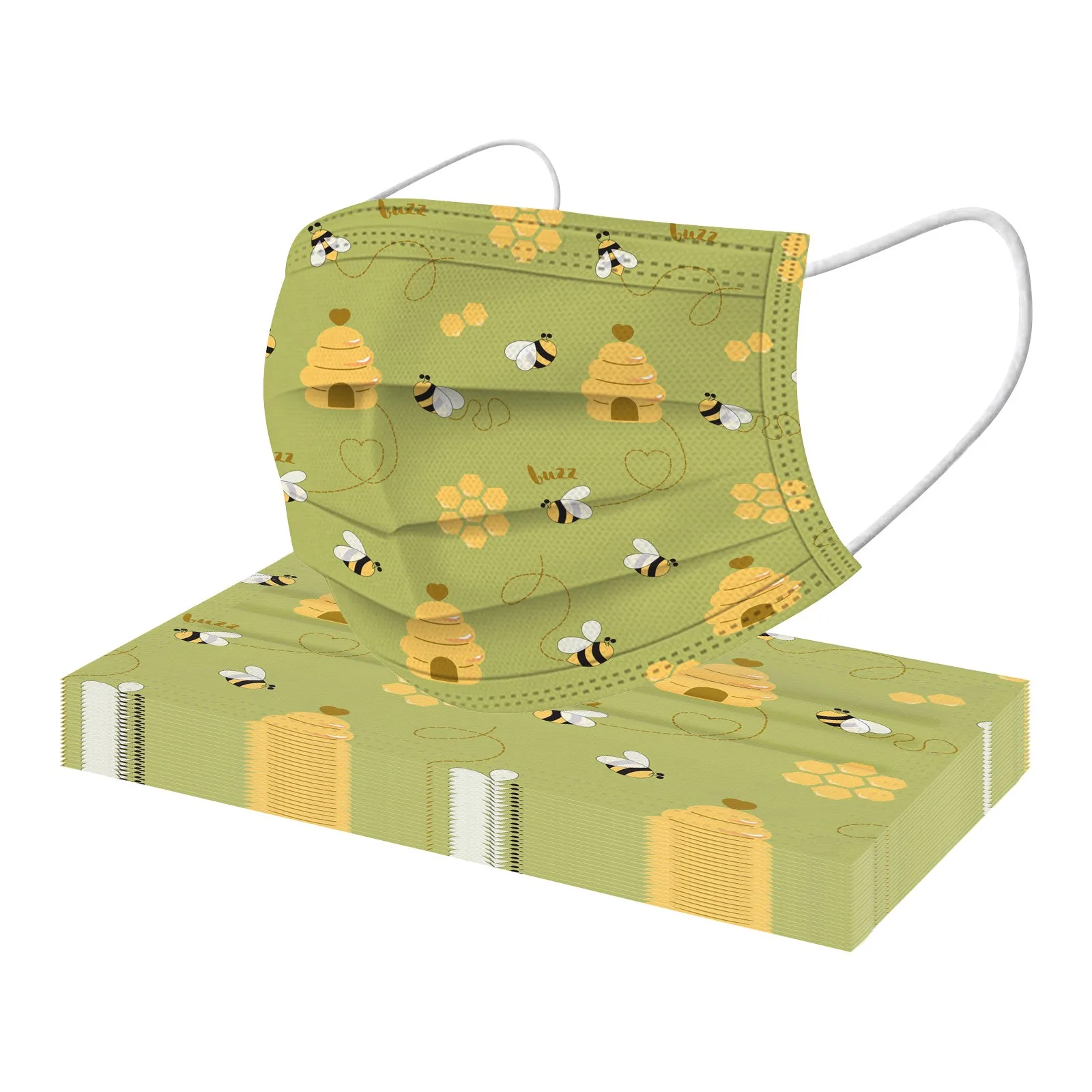 Adult Spring Bee Disposable Face Mask | Fashion Masks Australia