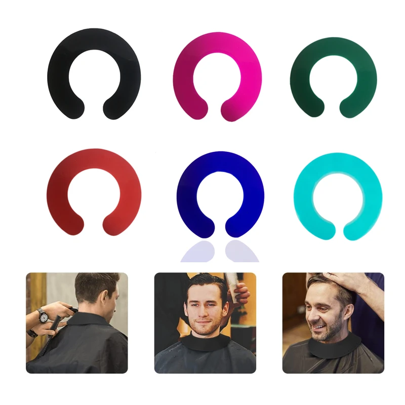 Soft-Silicone-Hair-Cut-Collar-Capes-Neck-Shield-Salon-Barbershop ...