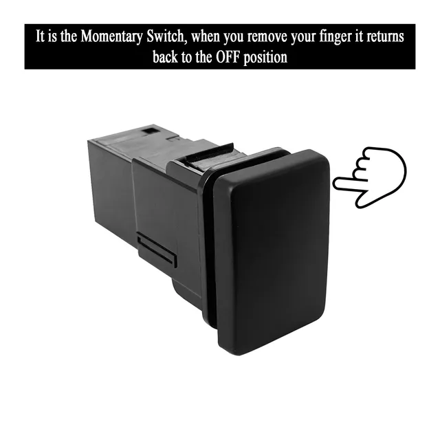 PLAIN COVER Push Button Switch 12V LED Blue Momentary For Toyota Tundra ...