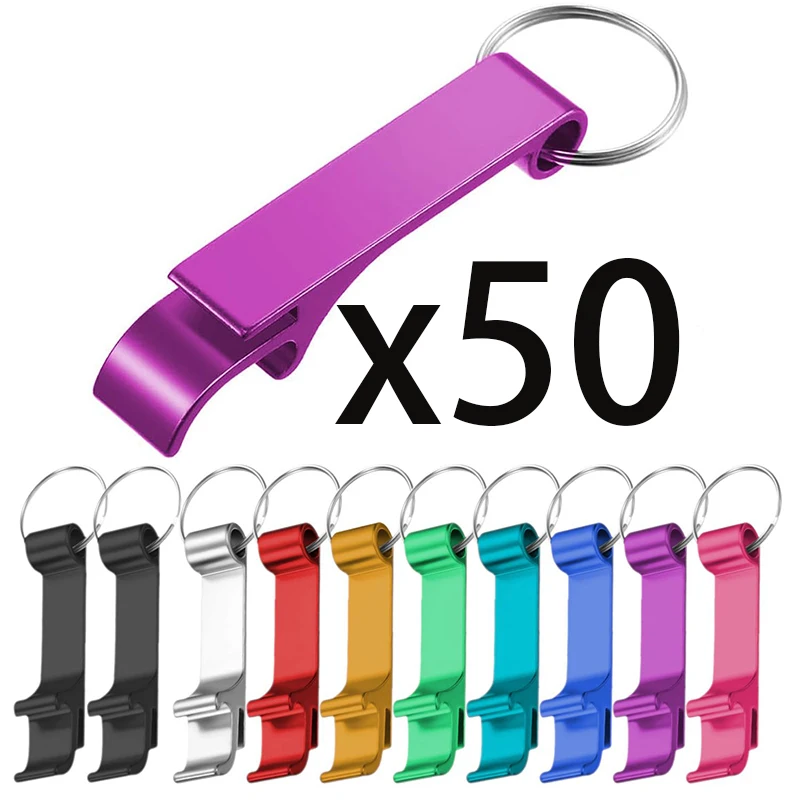 50Pcs-Colored-Aluminum-Bottle-Opener-Keychains-Beer-Bottle-Opener ...