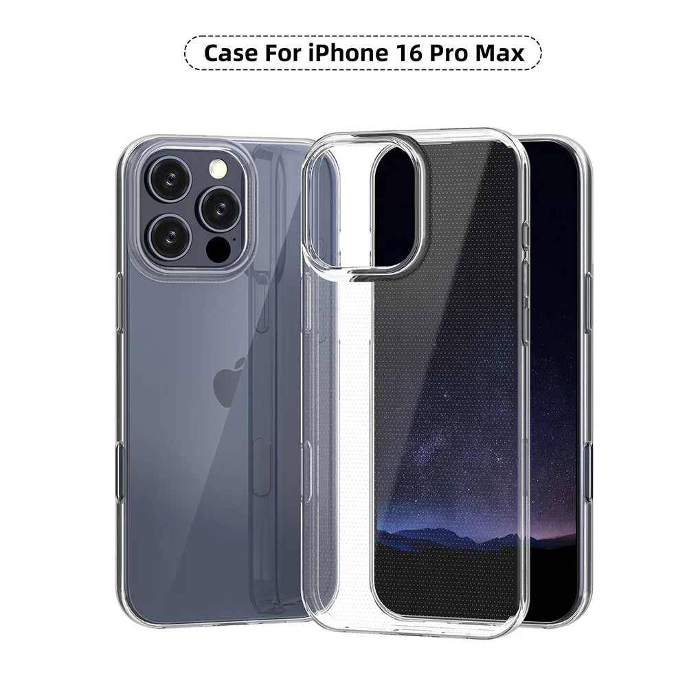 Fashion-Clear-Case-For-iPhone-16-Pro-Max-Soft-TPU-Silicon-Cases-For ...