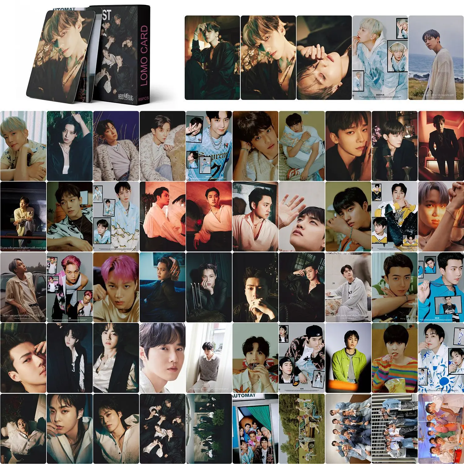 Tarjetas-peque-as-perif-ricas-de-colecci-n-SE-HUN-CHAN-YEOL-BAEK-HYUN ...