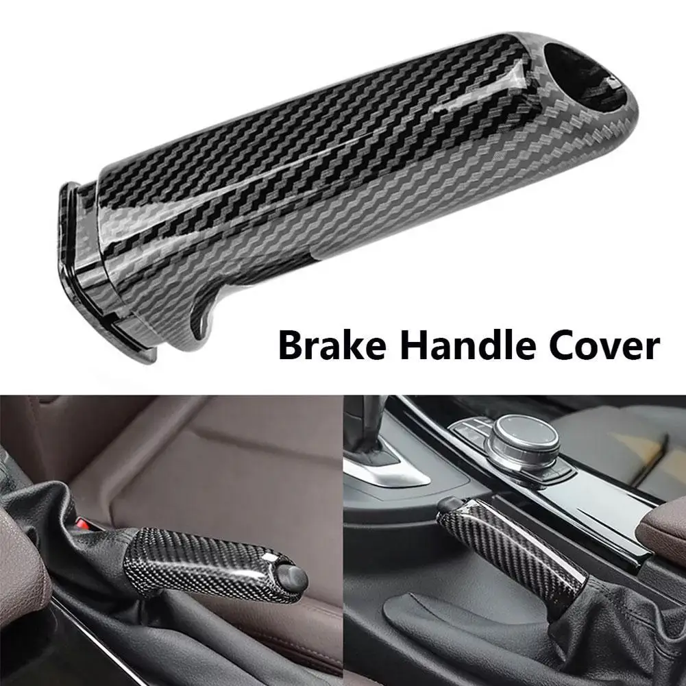 Car-Carbon-Fiber-Color-Handbrake-Brake-Handle-Cover-Waterproof-Ultra ...