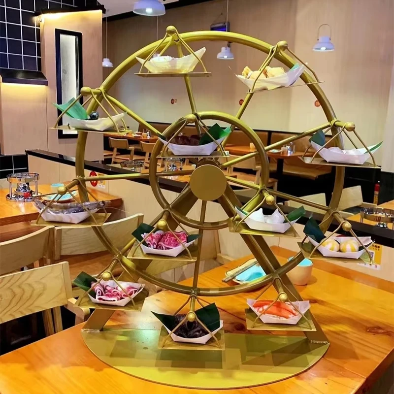 At a Loss Web Celebrity Rotating Ferris Wheel Dish Set Plate Hot Pot ...