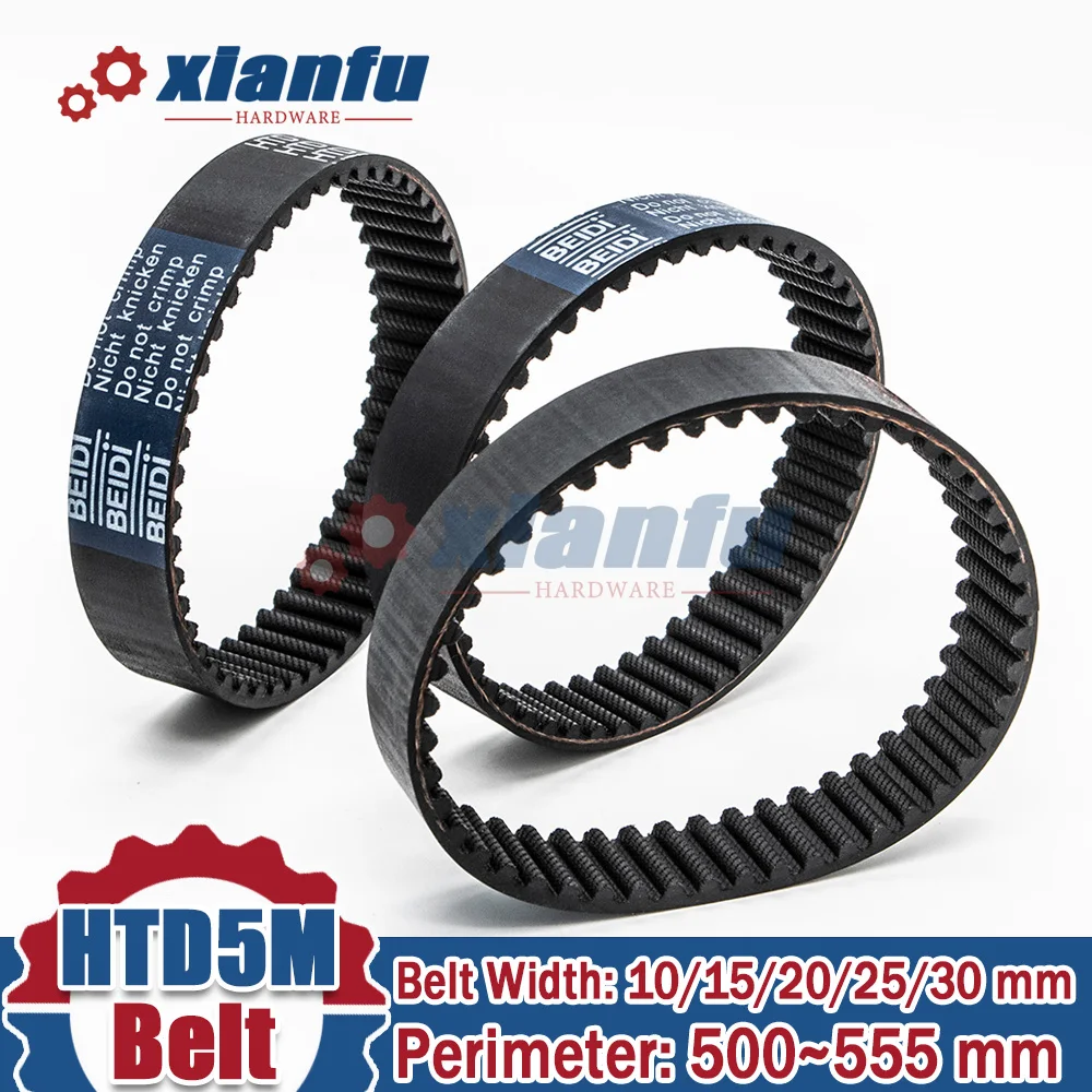 HTD5M Timing Belt Perimeter=500 505 510 515 520 525 530 535 540 545 550 ...