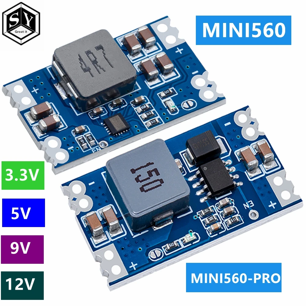 High Efficiency Output 3.3v 5v 9v 12v 5a Mini560 Step Down Dc-dc ...