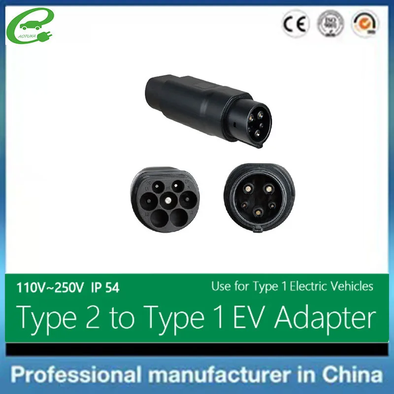 EV-Charger-Connector-Type-2-to-Type-1-Adapter-Electric-Vehicle-Charging ...