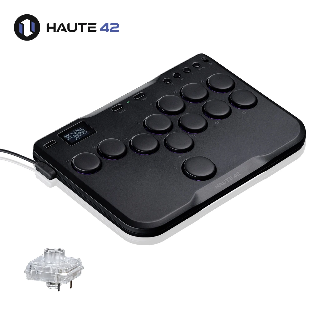 Haute42-Joystick-Hitbox-Fightstick-Leverless-Mini-Arcade-Controller-For ...