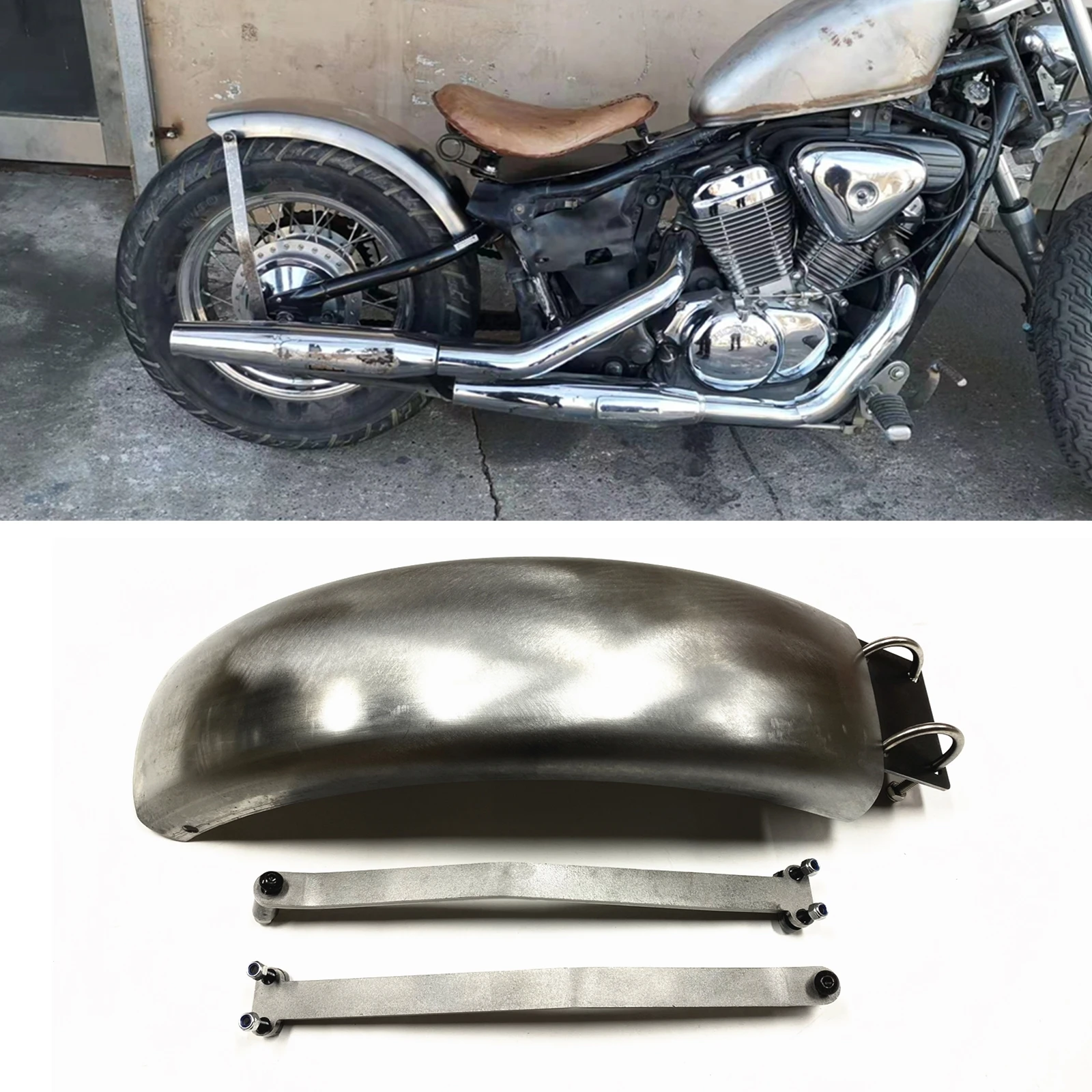 For Honda Shadow Steed 400 600 VLX 400 600 Motorcycle Rear Fender Apron ...
