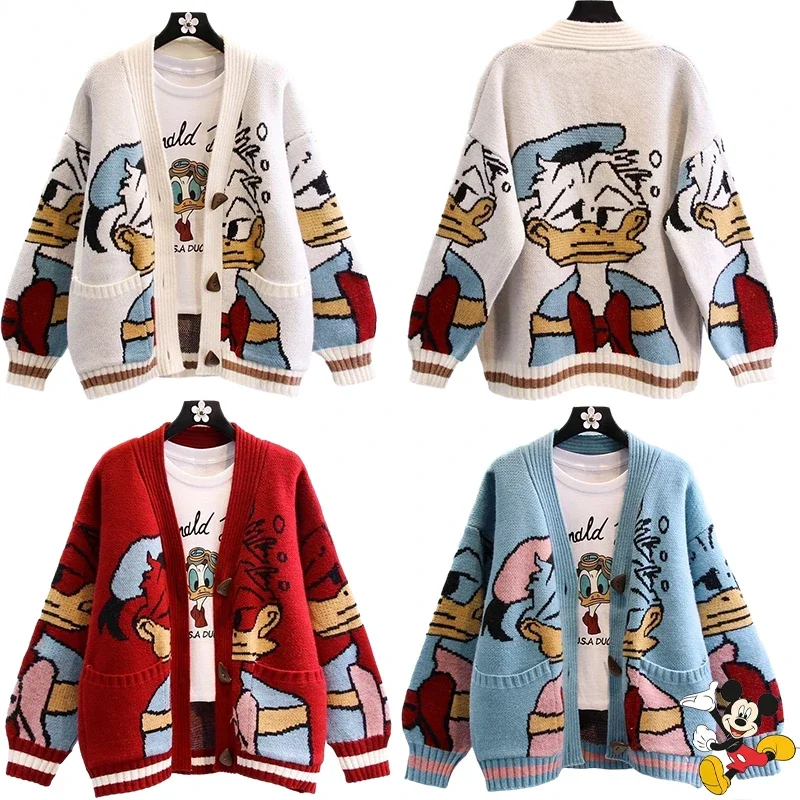 Disney-Donald-Duck-Cartoon-Sweater-Women-s-Coat-Women-s-Autumn-winter ...