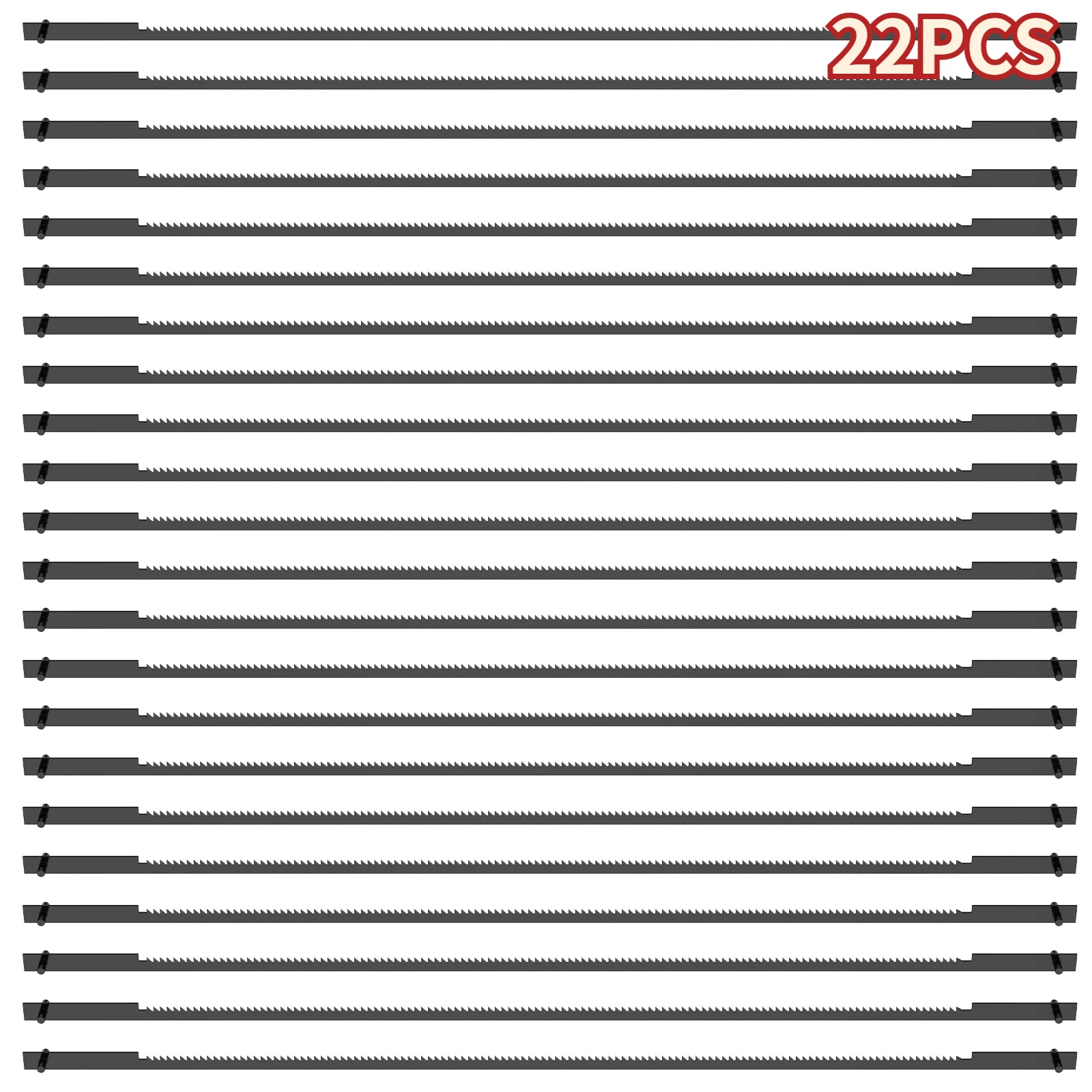 22Pcs 6-1/2 Inch Coping Saw Blades 24TPI HCS Saw Blades Pin End Cutting ...