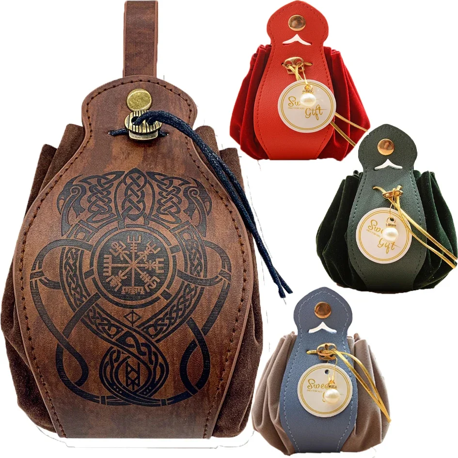 Genuine-Leather-For-DND-Dice-Bag-Tray-5-Celtic-Designs-Cute-Drawstring ...