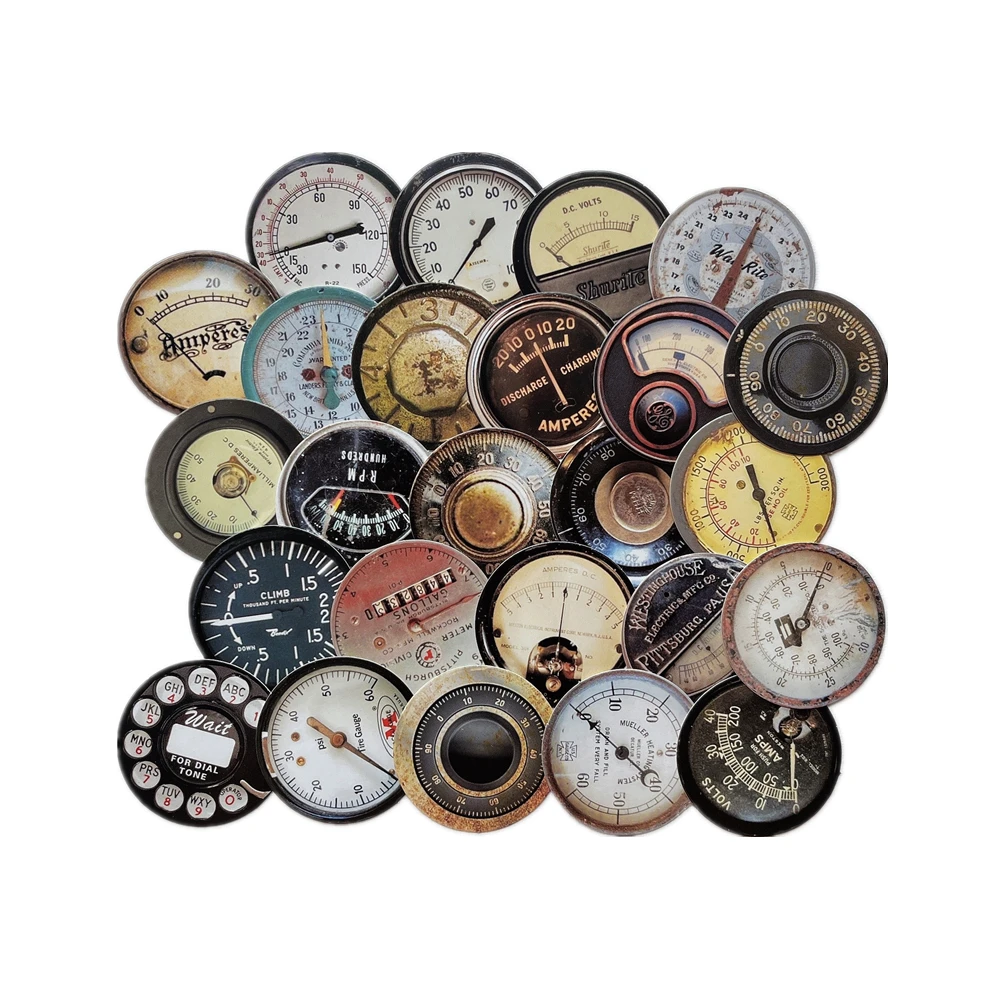 TimHoltz Vintage Punk Dial Material Thick Card DIY Scrapbooking Junk ...