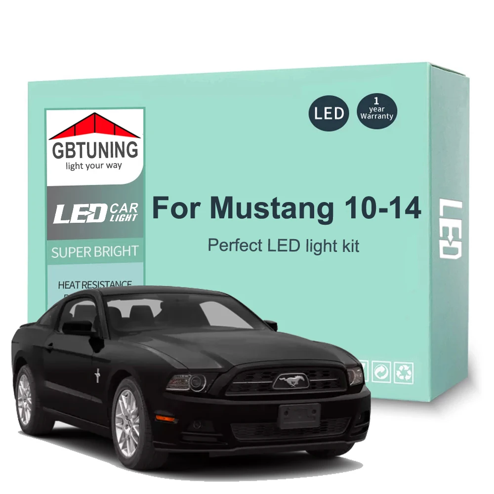 11Pcs LED Interior Light Bulb Kit For Ford Mustang 2010 2011 2012 2013 ...