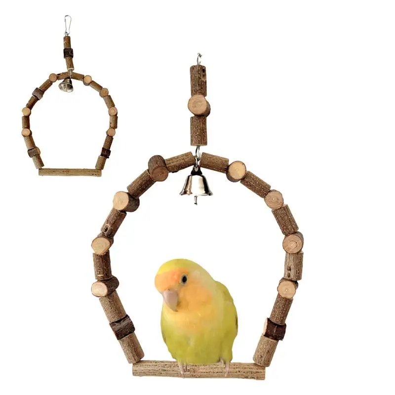 Wooden-Bird-Swing-Toy-Parrot-Stick-Chewing-Stand-Convex-Texture-Bird ...