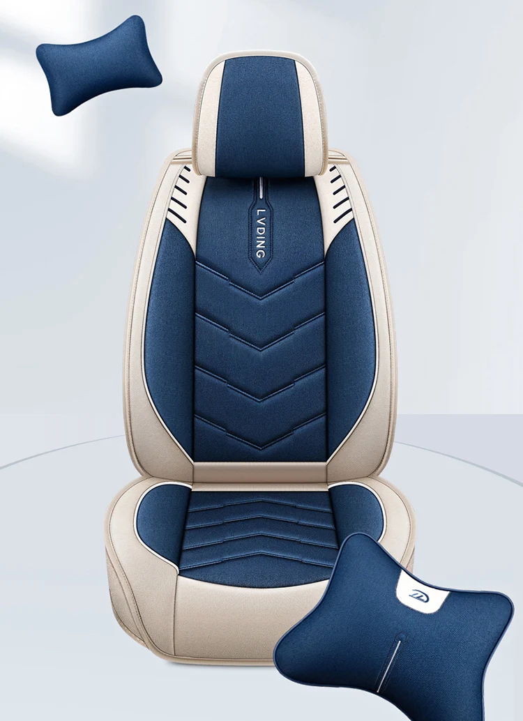 Полный комплект льняных чехлов на автомобильное сиденье для Geely ...