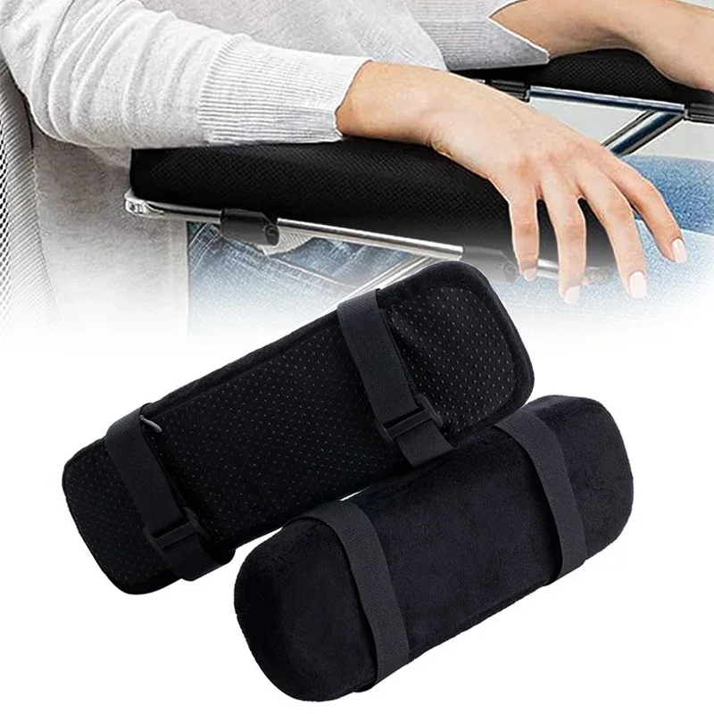 2Pcs-Chair-Armrest-Cushions-Memory-Foam-Elbow-Pressure-Relief-Armrest ...