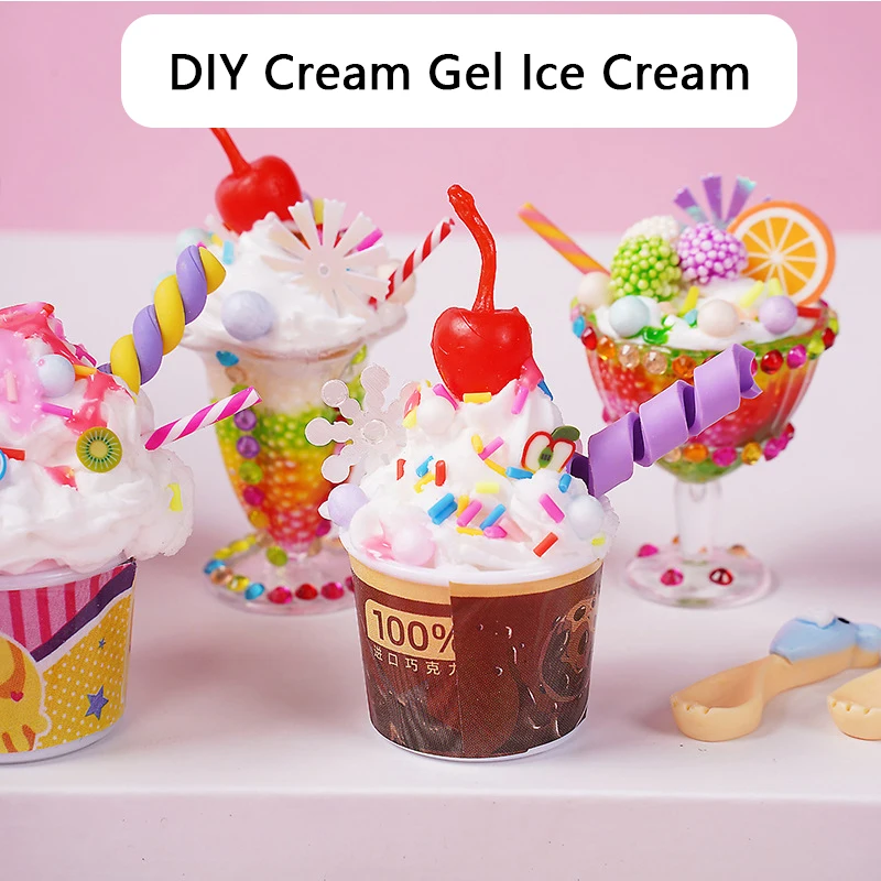 DIY-Cream-Glue-Ice-Cream-Cup-Toys-for-Grils-Handmade-Material-Art-and ...