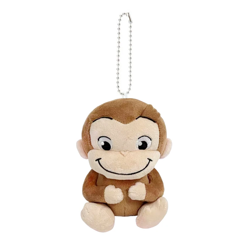 Curious-George-Monkey-Plush-Toy-Chaveiro-bonito-kawaii-pequeno-animal ...